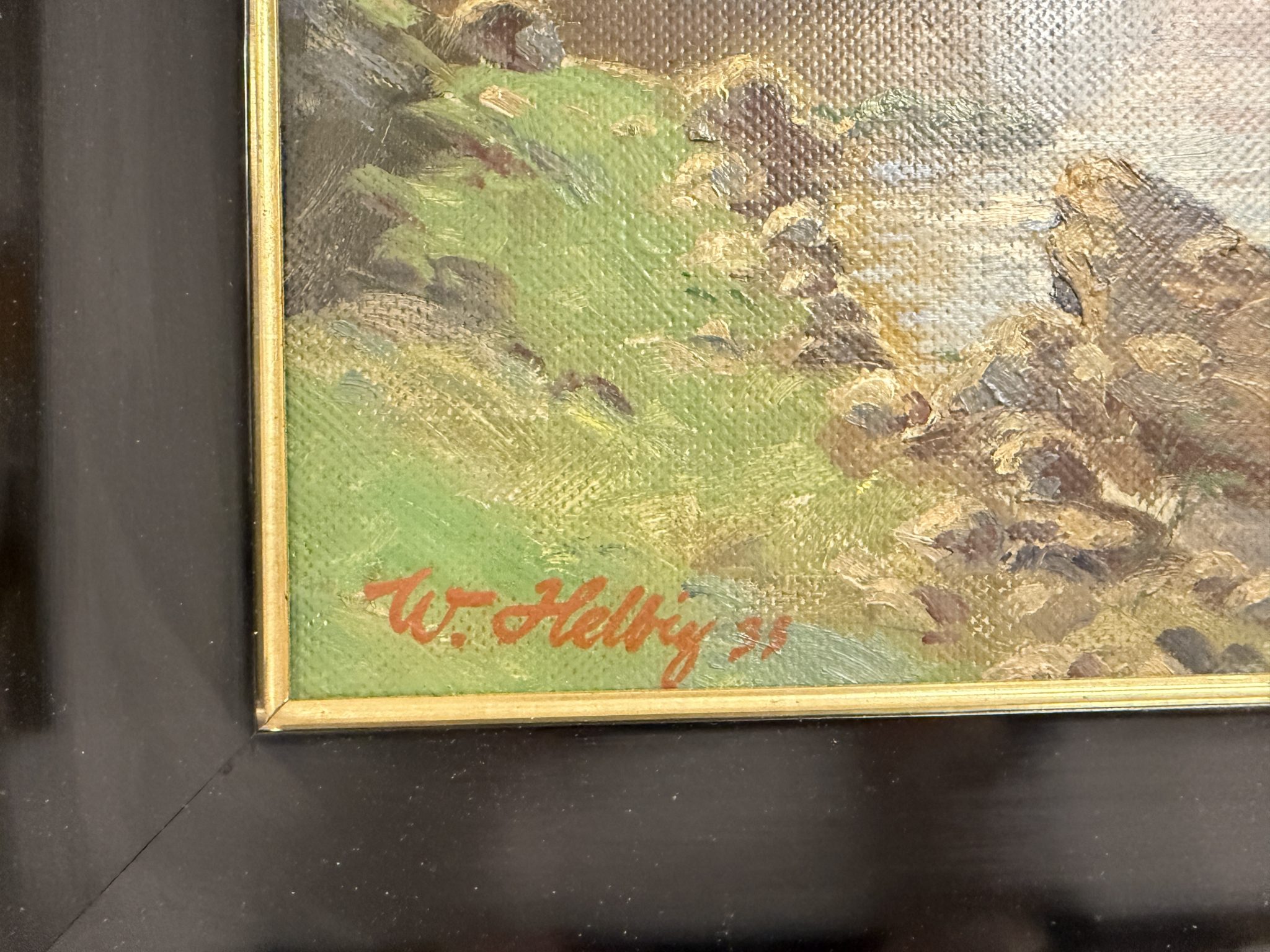 Walter Helbig – Bergsee mit Boot